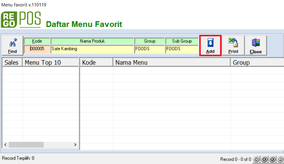 Cara Menambahkan Menu Favorit Pada Aplikasi Restoran REGORESTO - Help Pesanan.id